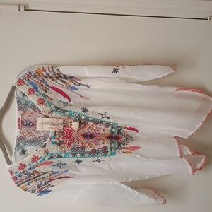 Johnny Was | Tops | Johnny Was Rangoon Blouse New With Tags Size Med ...